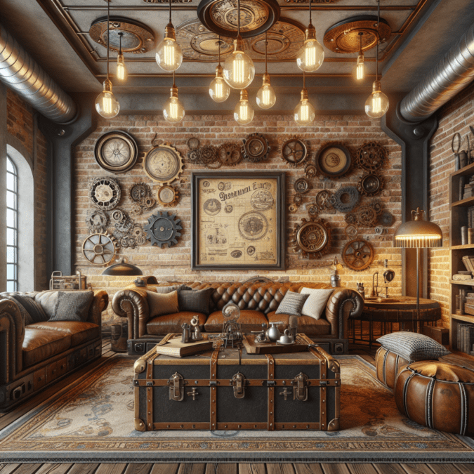 Steampunk Aesthetic: Infusing Industrial Fantasy into Interior Design