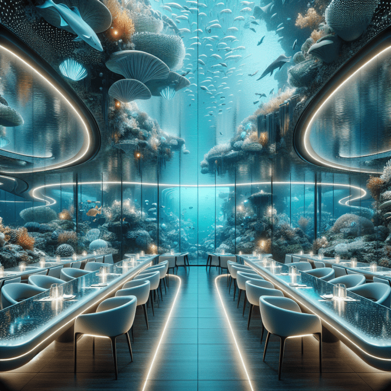 Underwater restaurant design rethinking lighting and acoustic insulation