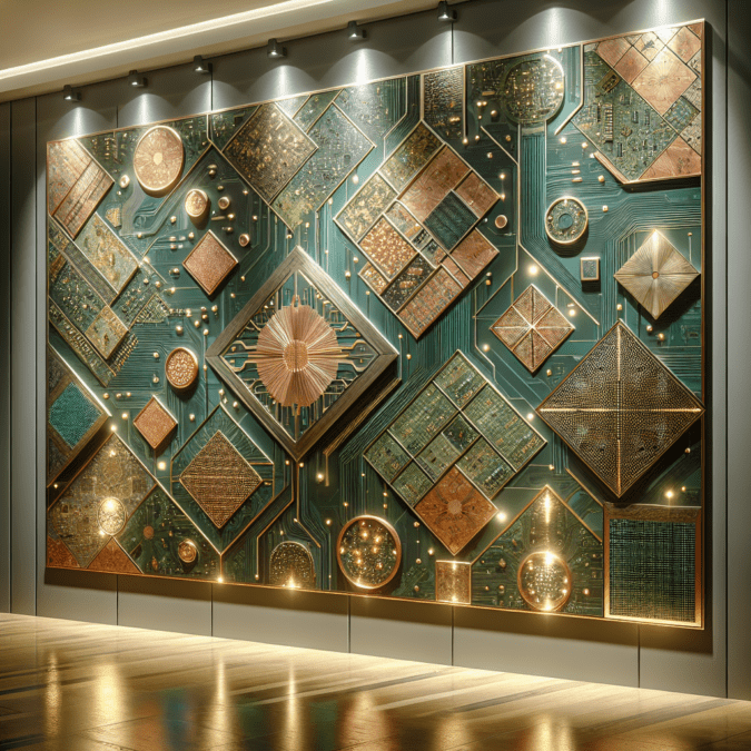 Upcycled circuit boards as decorative mosaics: merging tech waste with ...
