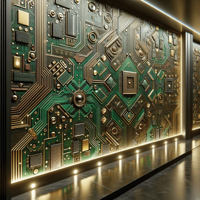 Upcycled circuit boards as decorative mosaics: merging tech waste with ...