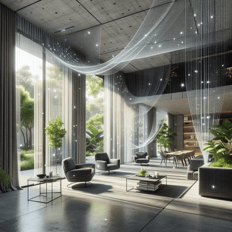 E-textile drapes curtains: reacting to humidity and temperature