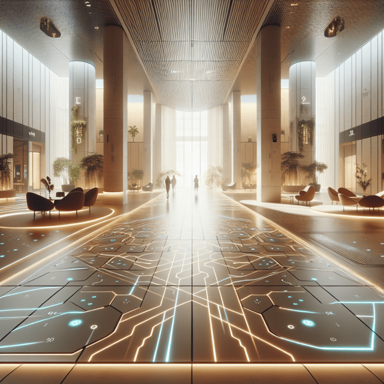 Kinetic tile floors: surfaces that vibrate gently to footsteps