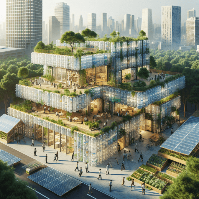 Reclaimed Bottle Architecture Translucent Walls Made From Plastic Vessels