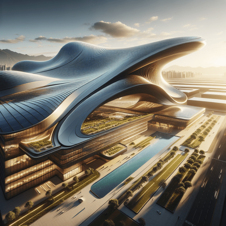 Sinuous solar roofing: wave-like panels capturing optimal sun angles