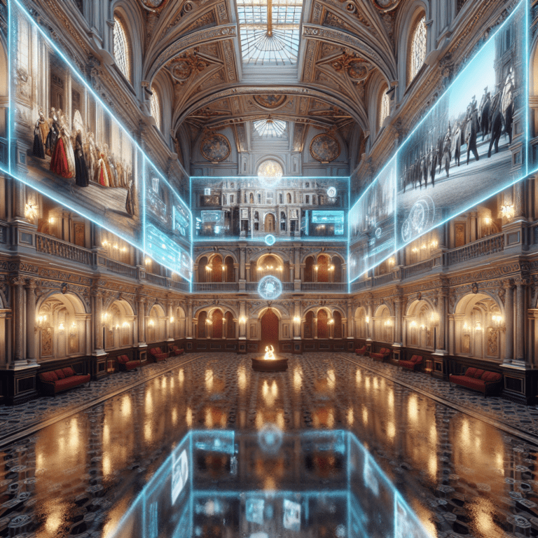 Augmented glass illusions: interactive surfaces overlaying historical references