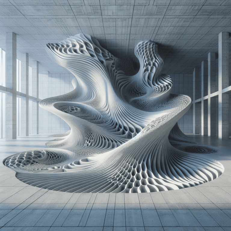 Concrete parametrics fluid: forms cast from 3D-printed molds