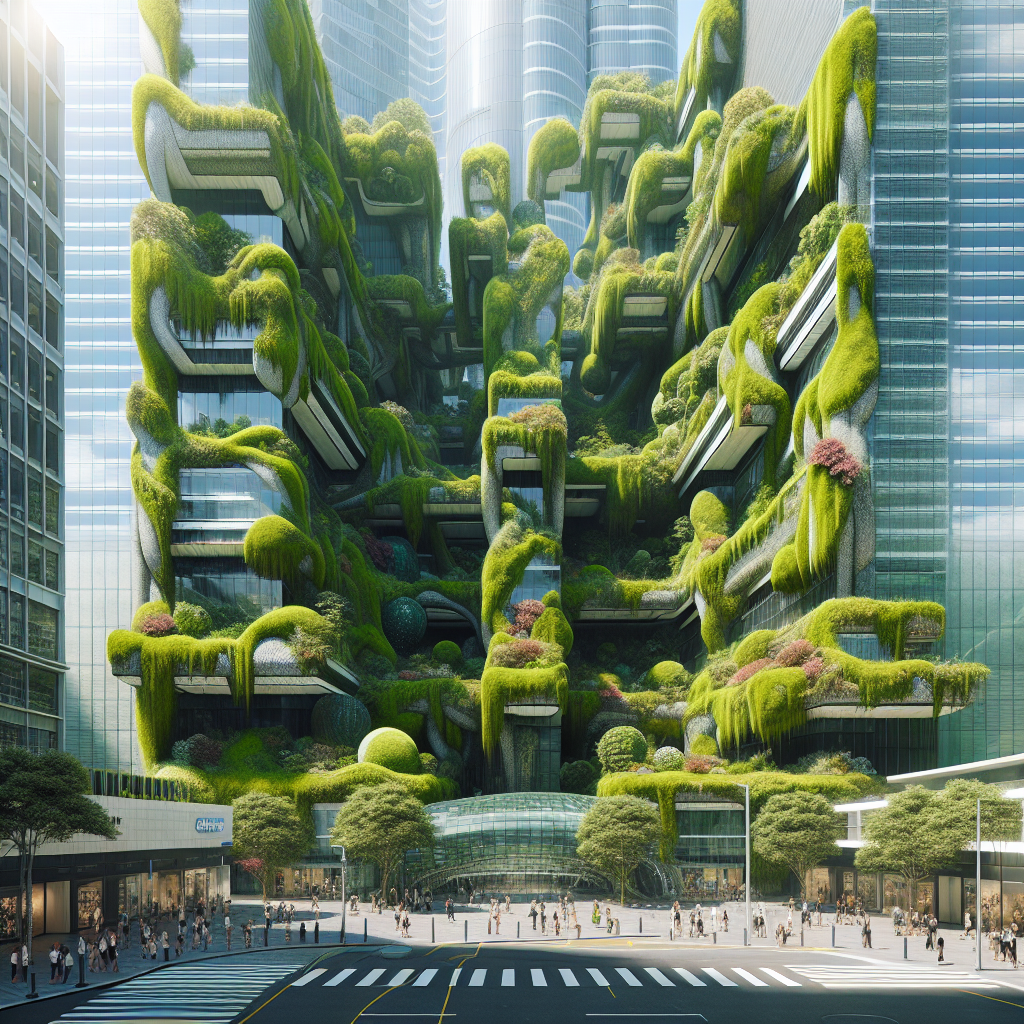 Green graffiti vertical: moss art for building faÃ§ades