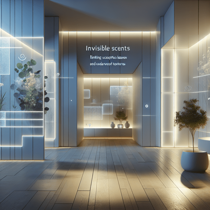 Interactive odor architecture: digital panels releasing curated scents