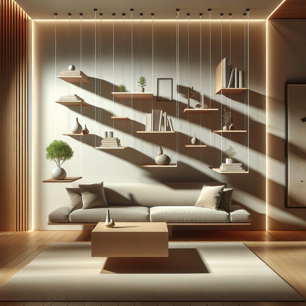 Magnetic levitated dÃ©cor: floating shelves powered by hidden magnets