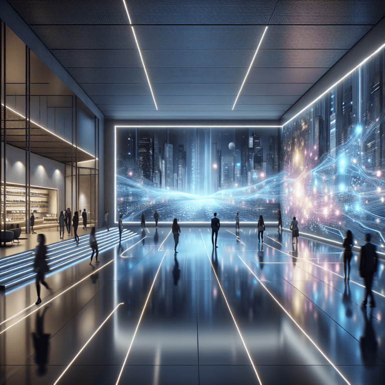 Murals as motion sensors: interactive walls that glow upon contact