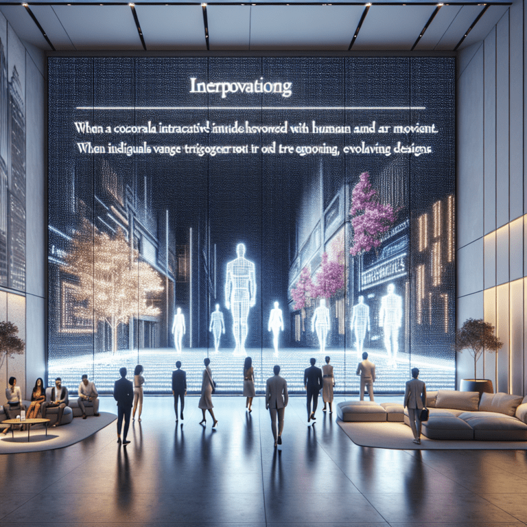 Murals as motion sensors: interactive walls that glow upon contact