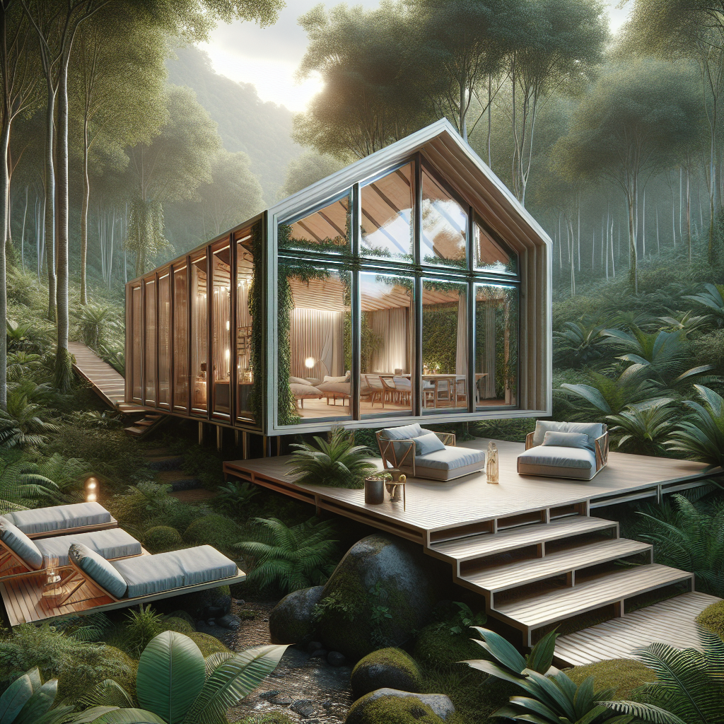 Nomad's delight portable: glamping huts with foldable decks