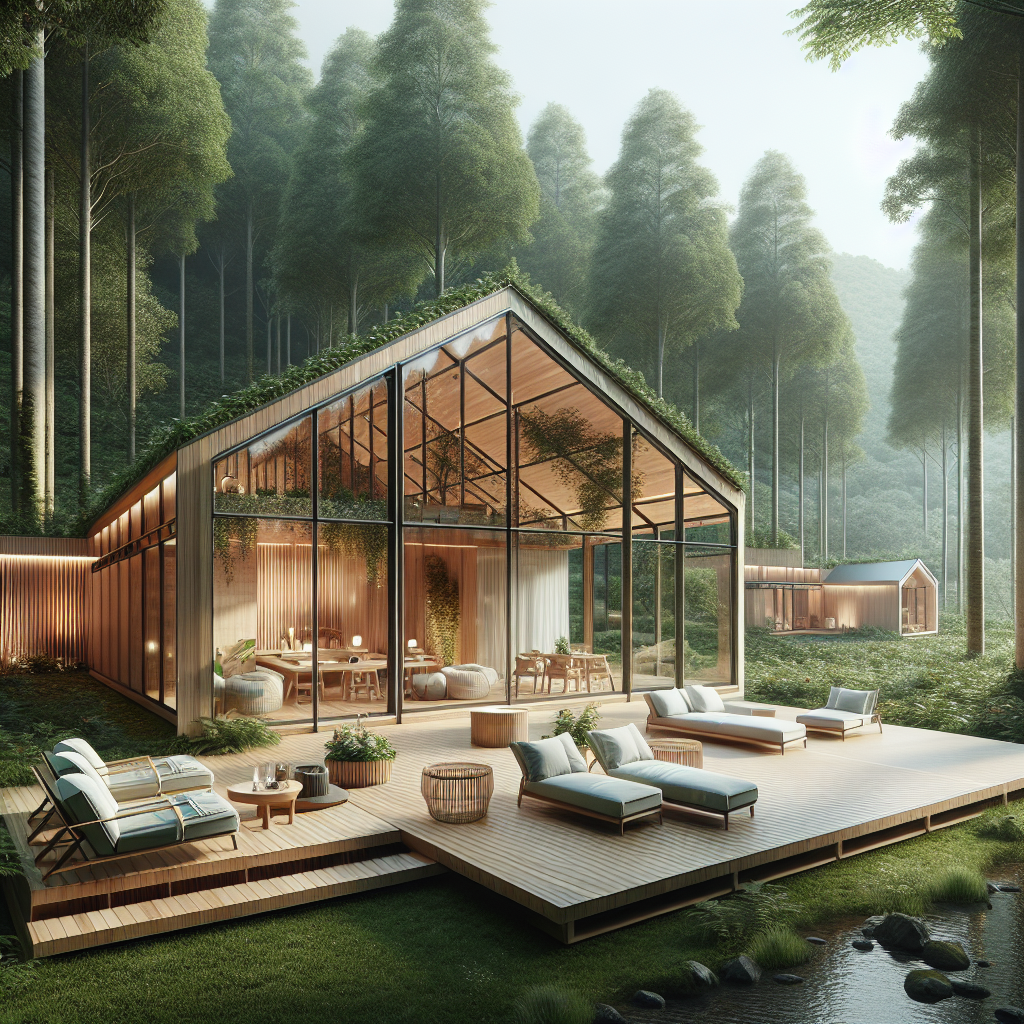 Nomad's delight portable: glamping huts with foldable decks