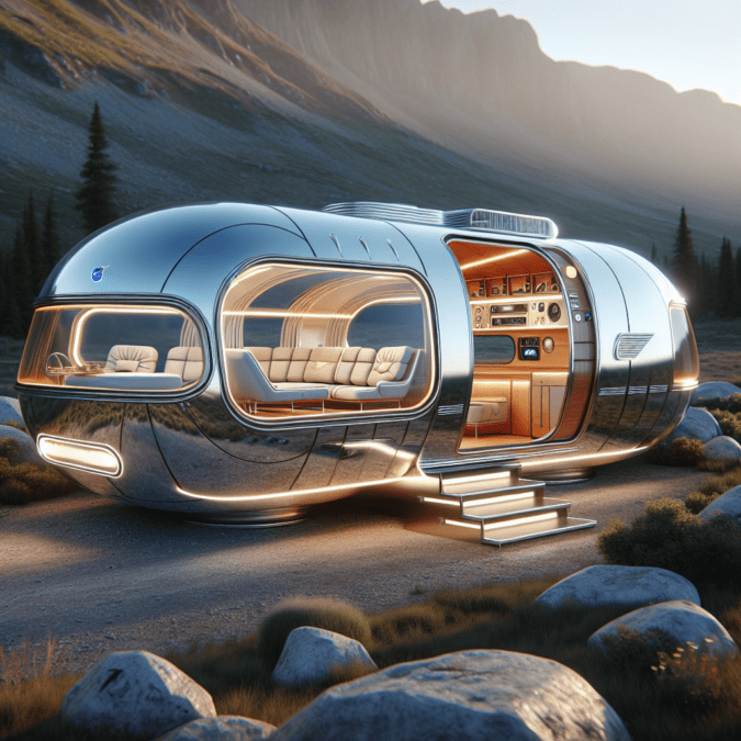 Retro space caravans: NASA-inspired lines for future glamping experiences
