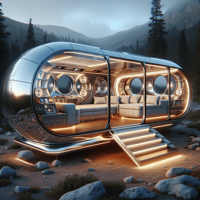 Retro space caravans: NASA-inspired lines for future glamping experiences