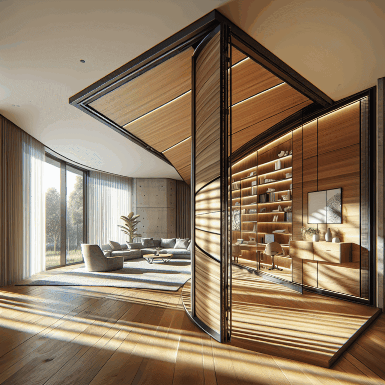 Corners that pivot: multifunctional walls for flexible living
