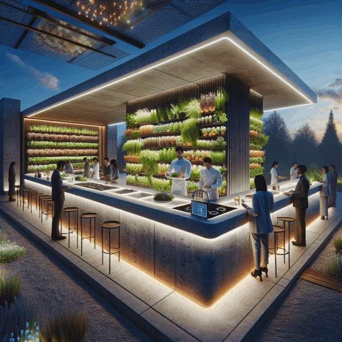 Futuristic Outdoor Kitchens: Blending Design and Technology