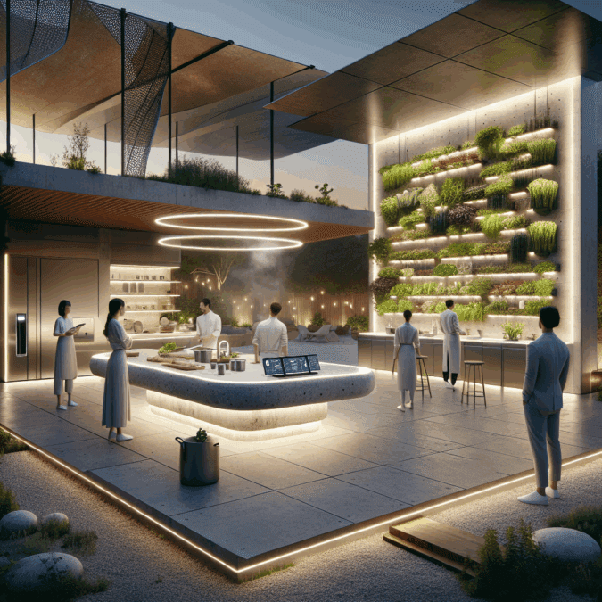 Futuristic Outdoor Kitchens: Blending Design and Technology