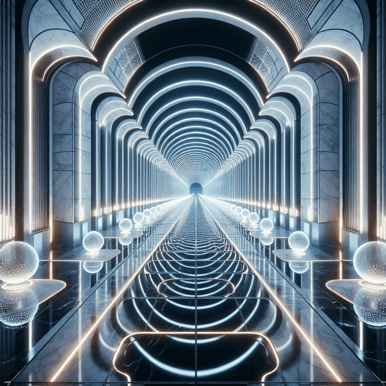 Sonic bubble: corridors mesmerizing repetition