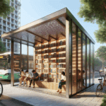 Micro-libraries in public: transit integrating bookshelves into bus stops