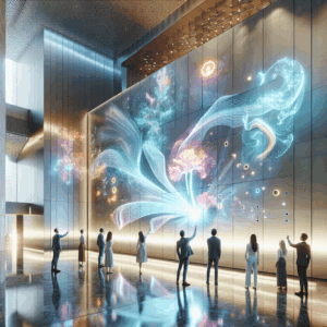 Murals as motion: sensors interactive walls that glow upon contact