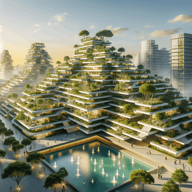 Ziggurat-inspired housing modern: terraced apartments for maximum green ...