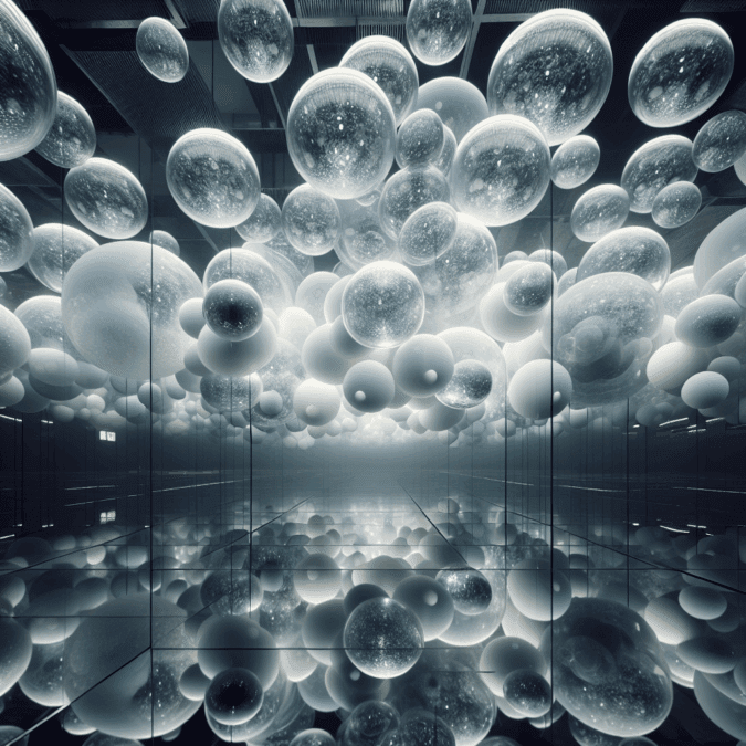 Sonic bubble installations: translucent spheres producing ambient music