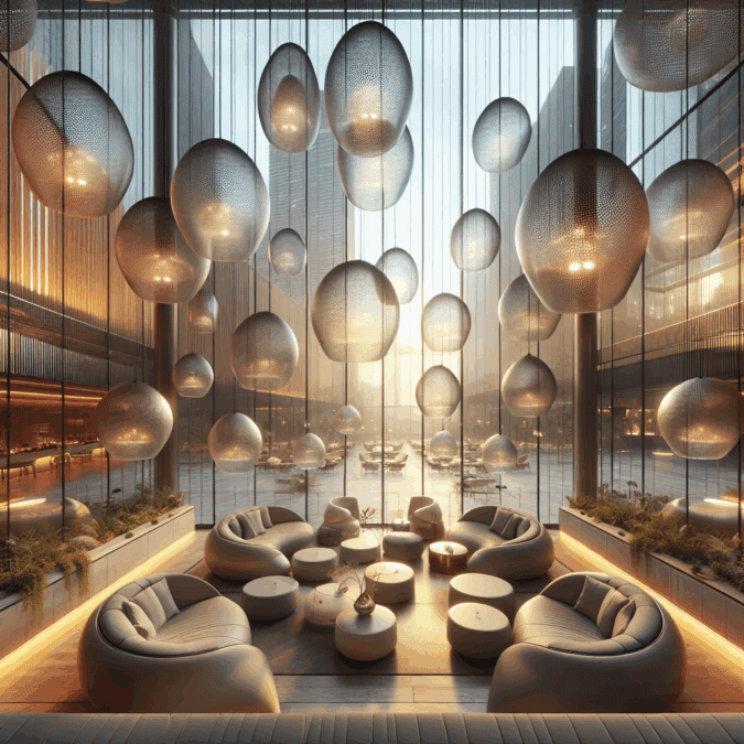 The silent lounge: floating acoustic pods absorbing external noise