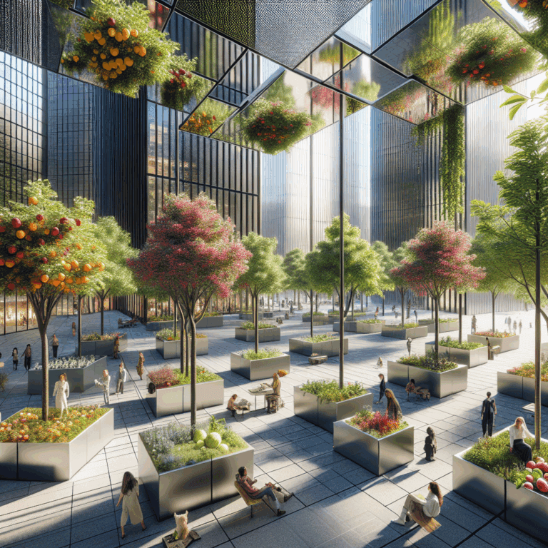 Urban orchard design: cities adopting fruit trees as public art