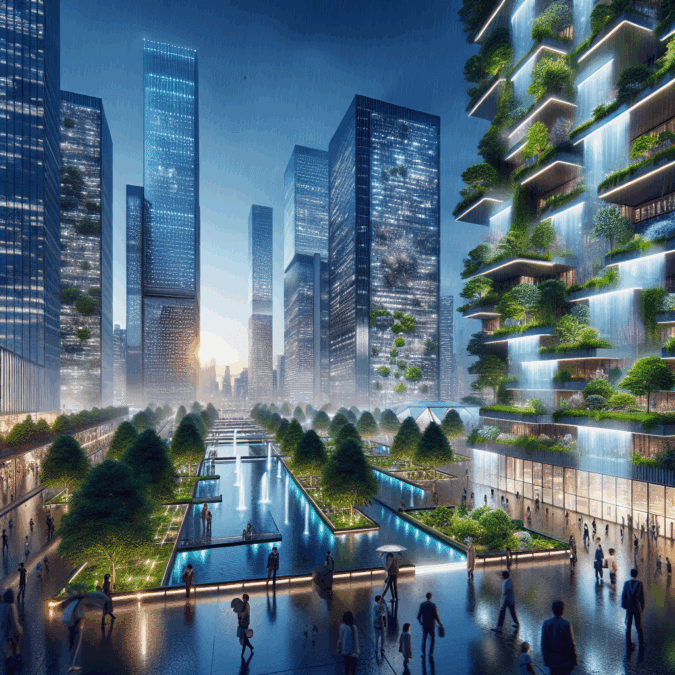 Urban waterfalls channeling: rain runoff into spectacular vertical cascades