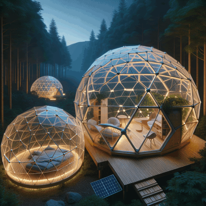 Geodesic living pods: Buckminster Fuller's vision reimagined with 3D ...