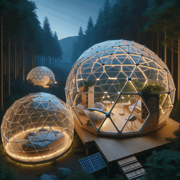 Geodesic living pods: Buckminster Fuller's vision reimagined with 3D ...