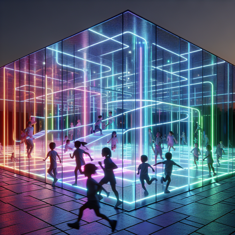 Playground labyrinth architecture: sensor-based lighting responding to ...