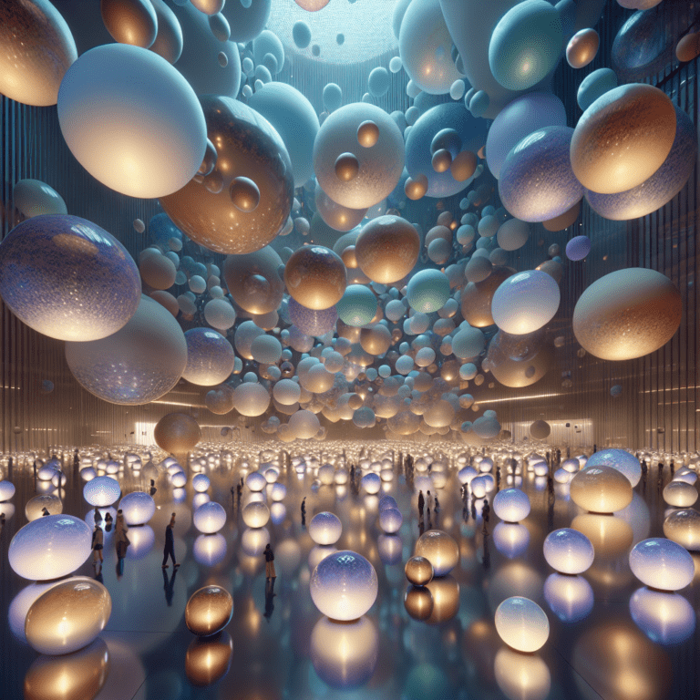 Sonic bubble installations: translucent spheres producing ambient music